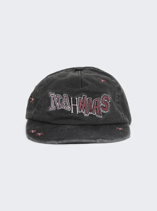 NAHMIAS Logo Flower Cap - Black