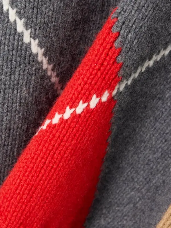 JW Anderson Pringle Argyle Wool Turtleneck Sweater - Multi