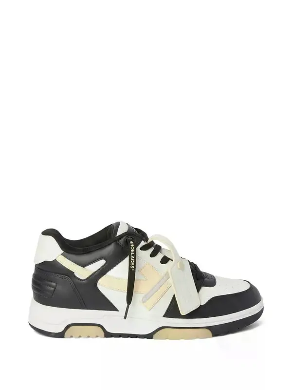 Off-White Lace-up Heel Counter Sneakers - Black