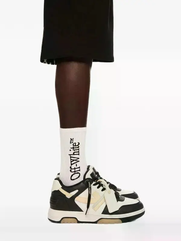 Off-White Lace-up Heel Counter Sneakers - Black