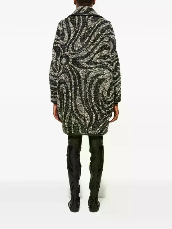 Emilio Pucci Tweed Patterned Coat
