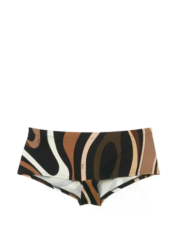 Emilio Pucci Marmo-print Mini Shorts - Black