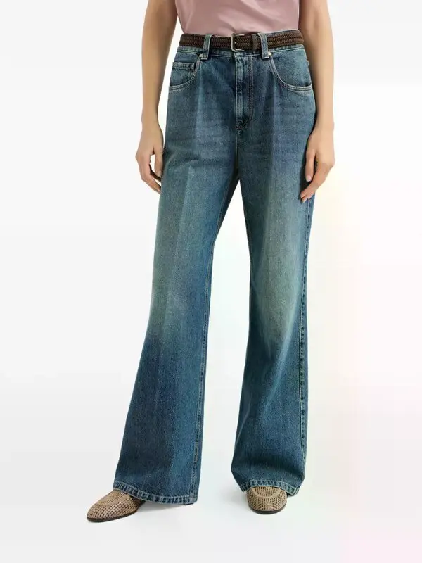 Brunello Cucinelli Five-pocket Jeans With Monili Detail - Blue