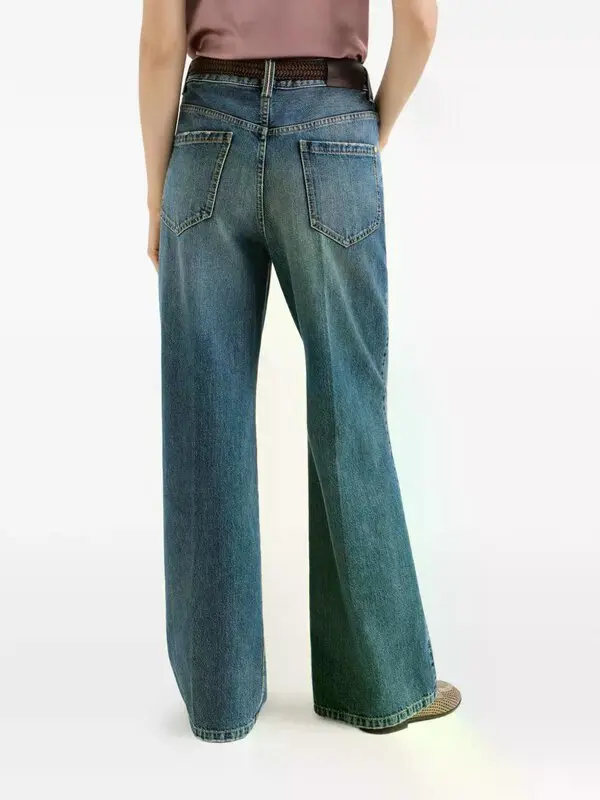 Brunello Cucinelli Five-pocket Jeans With Monili Detail - Blue