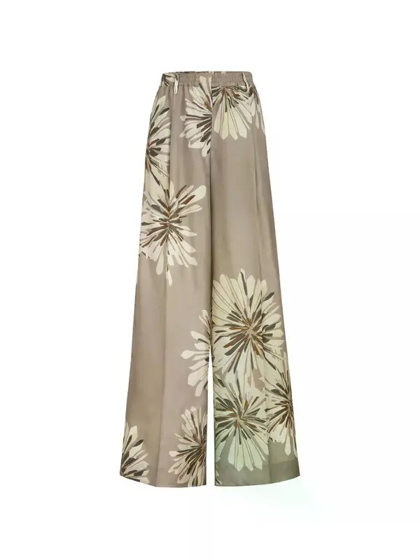 Brunello Cucinelli Bloom-print Palazzo Pants