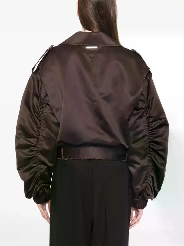 Karl Lagerfeld Satin Biker Jacket