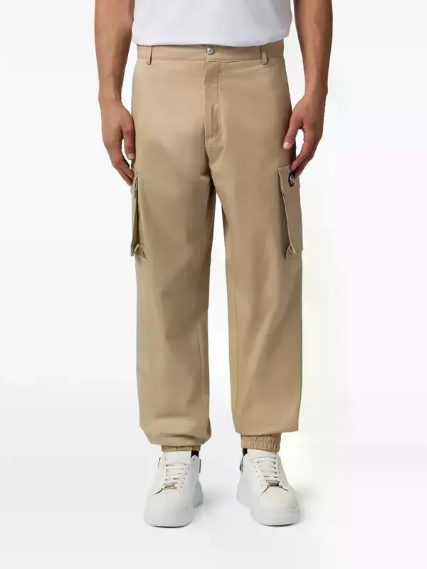 Philipp Plein Straight Cargo Trousers - Neutrals