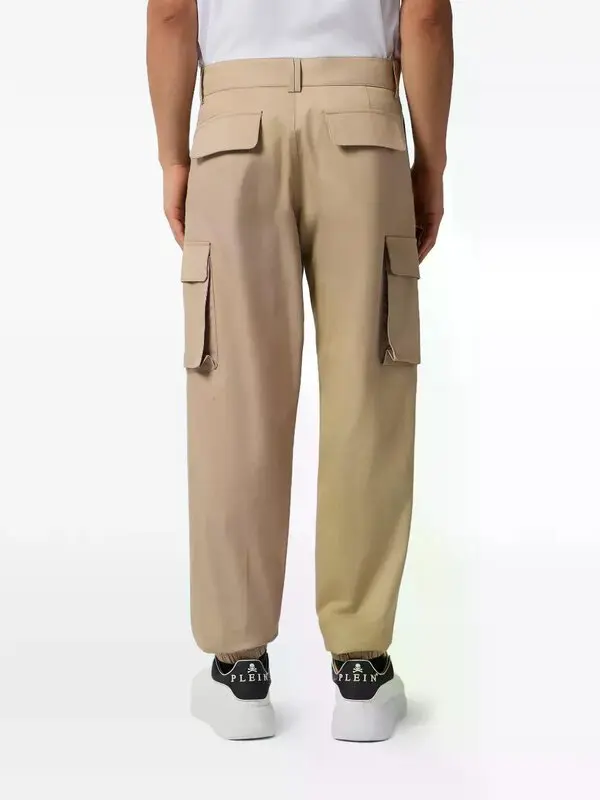 Philipp Plein Straight Cargo Trousers - Neutrals