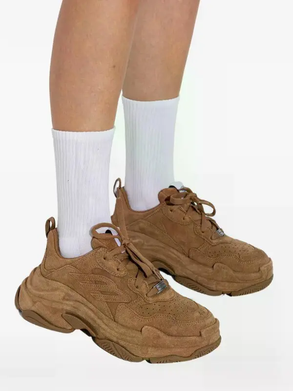 Balenciaga Triple S Suede Sneakers