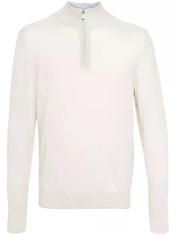 Eleventy Half-zip Wool Jumper