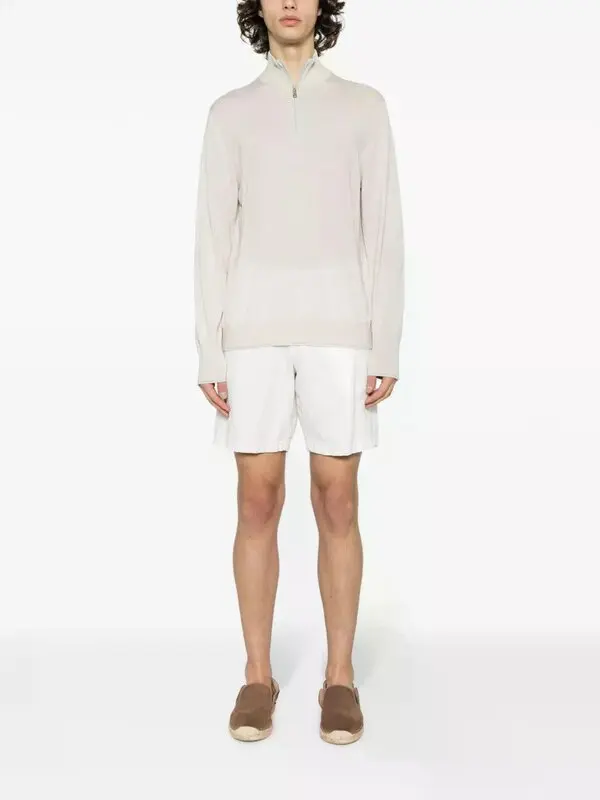 Eleventy Half-zip Wool Jumper