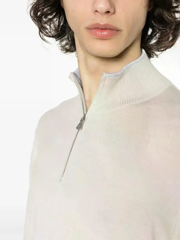 Eleventy Half-zip Wool Jumper