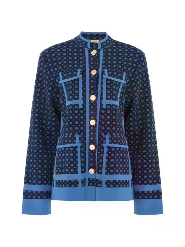 TEMPERLEY LONDON Ditzie Floral-print Knit Jacket
