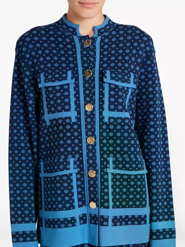 TEMPERLEY LONDON Ditzie Floral-print Knit Jacket