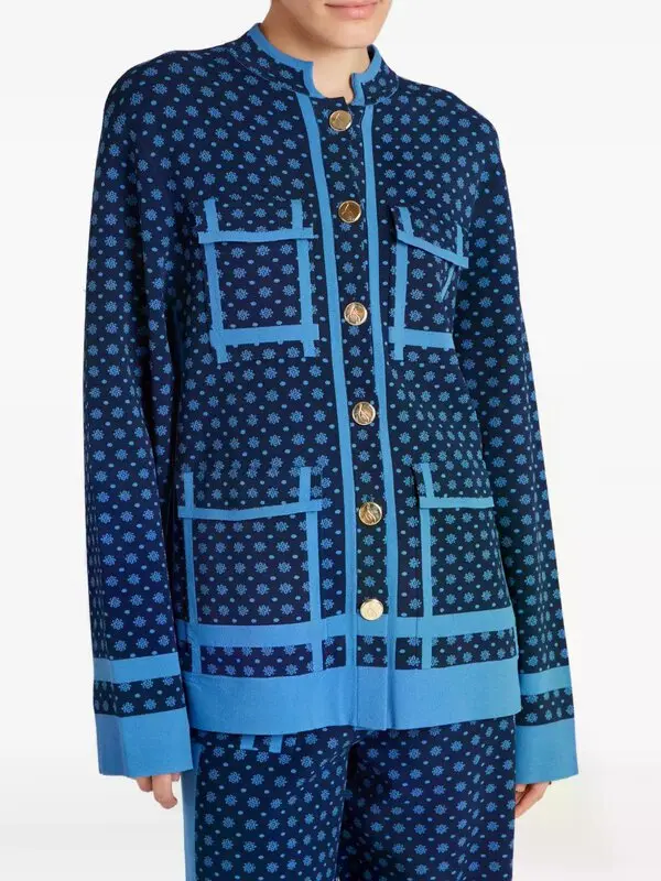 TEMPERLEY LONDON Ditzie Floral-print Knit Jacket