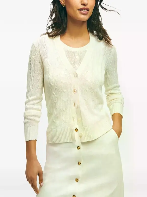 Brooks Brothers Cable-knit Buttoned Cardigan
