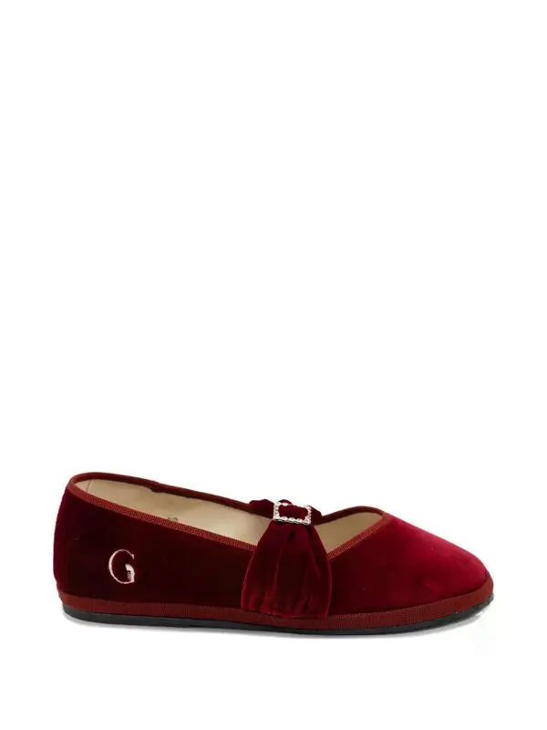 GONDOLINA Fenice Velvet Ballet Flats