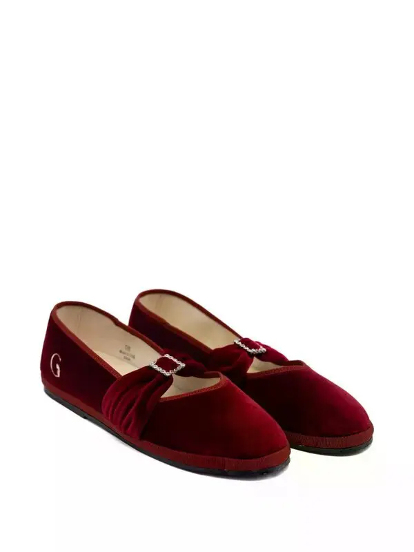 GONDOLINA Fenice Velvet Ballet Flats