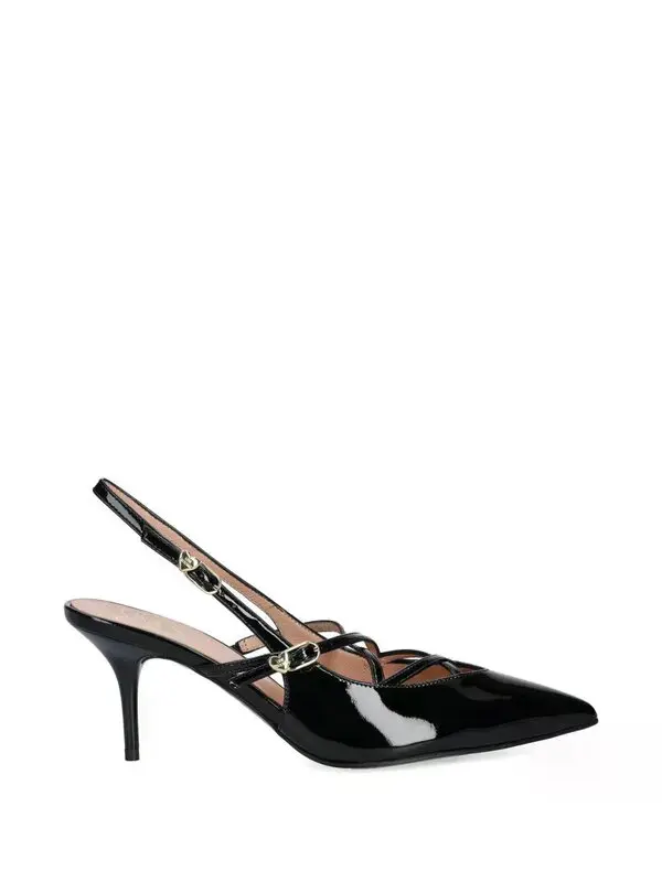 Moschino Strappy Pointed-toe Slingback Pumps