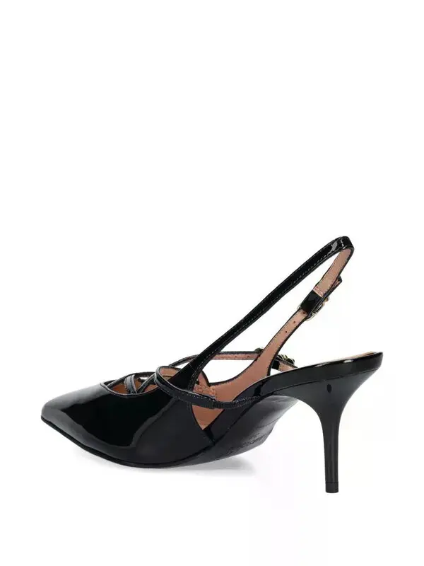 Moschino Strappy Pointed-toe Slingback Pumps