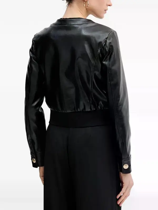 Sisley Flap-pockets Zipped Biker Jacket