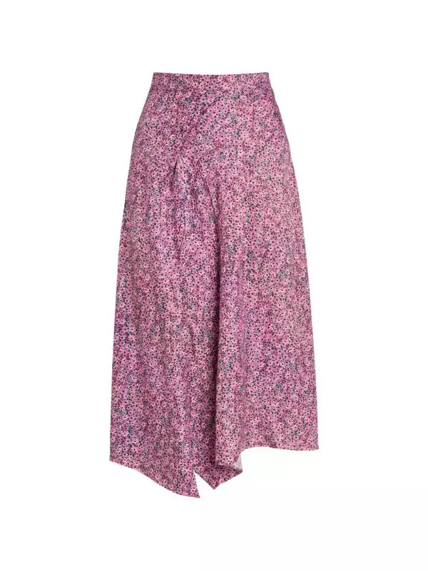 Isabel Marant Étoile Cacia Floral-print Asymmetric Midi Skirt