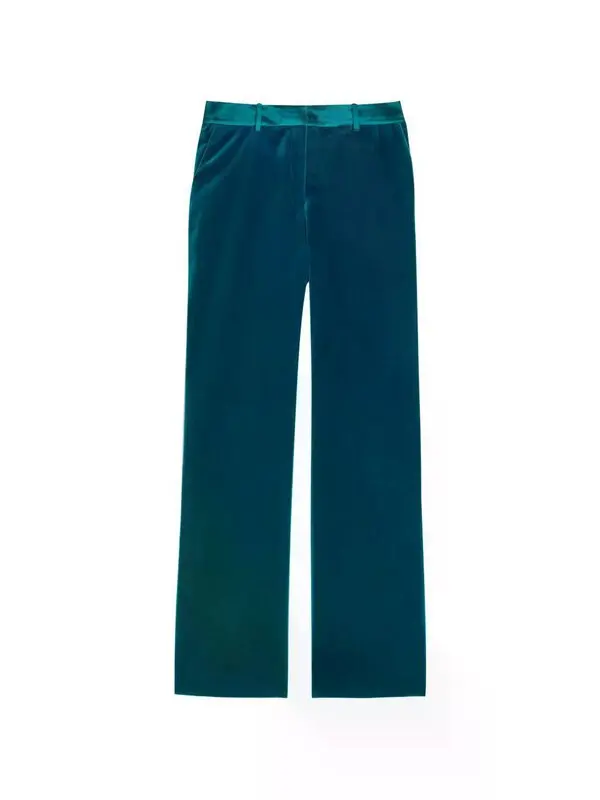 Rabanne Straight-leg Velvet Trousers