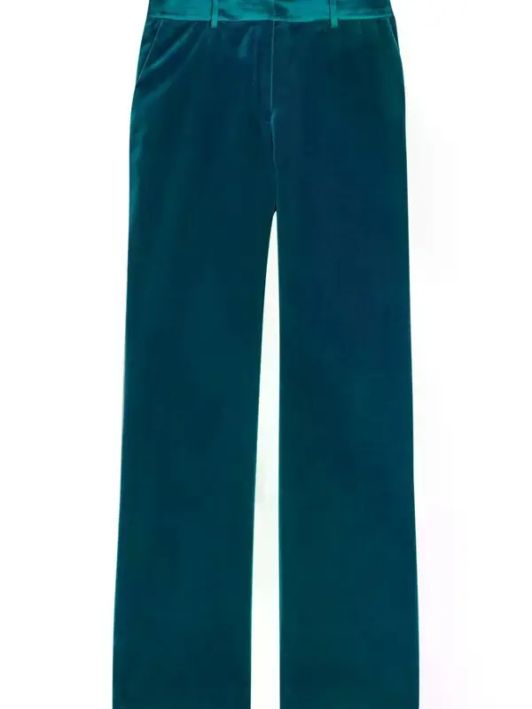 Rabanne Straight-leg Velvet Trousers