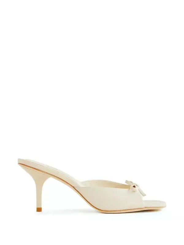 REFORMATION Clementine Bow Heeled Sandals