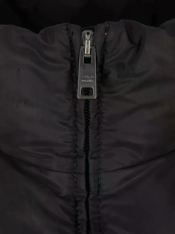 Prada Re-nylon Padded Gilet - Black