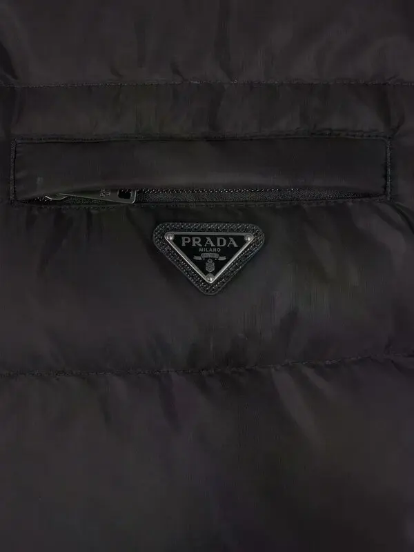 Prada Re-nylon Padded Gilet - Black