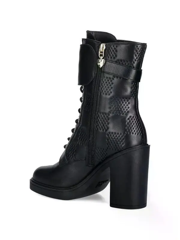 Moschino Heart-buckle Heeled Boots