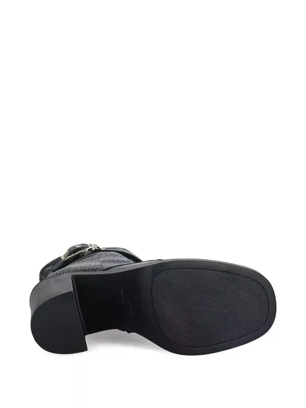 Moschino Heart-buckle Heeled Boots