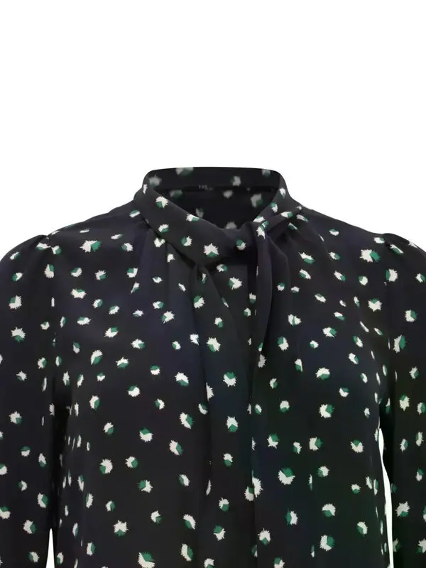 Marc Jacobs Printed Tie Neck Blouse