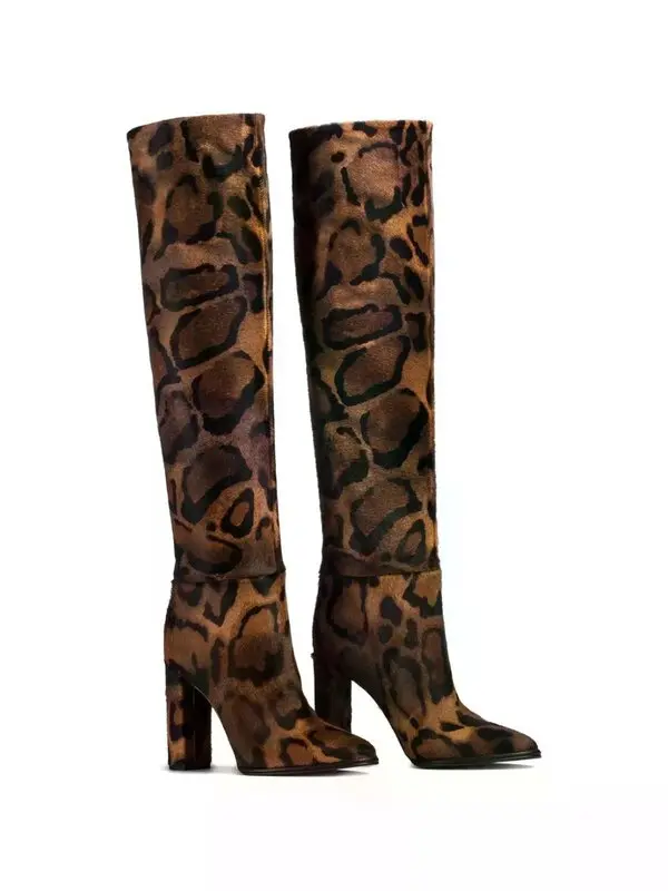 LE SILLA Elsa Pony-effect Calfskin Boots