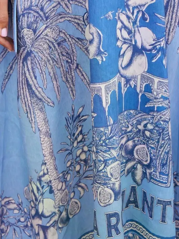 ALEMAIS Floral Print V-neck Dress