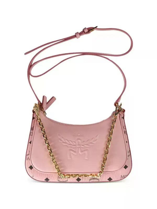 Mcm Logo-embossed Chain Clutch Bag