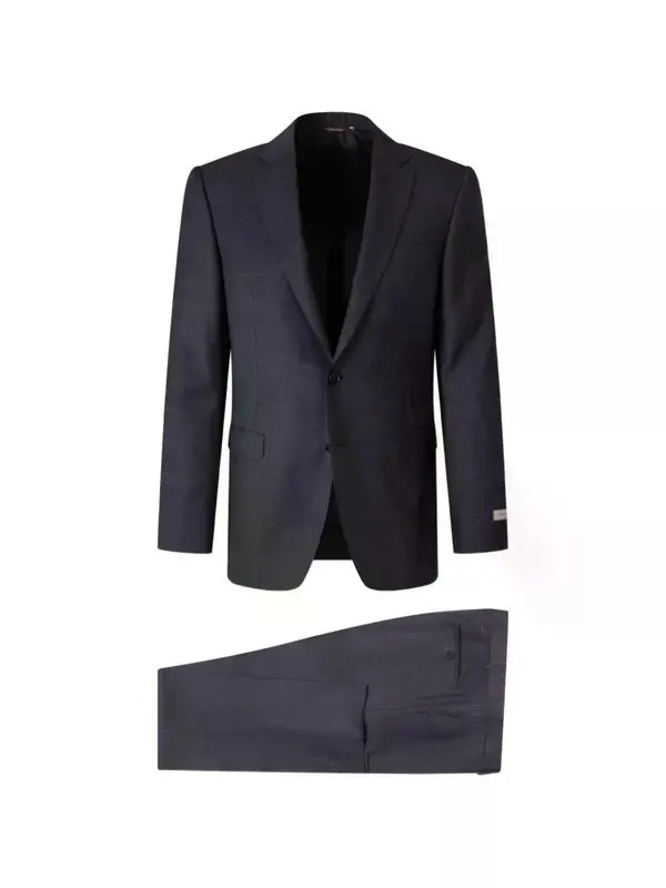 Canali Button-fastening Flap-pocket Suit - Grey