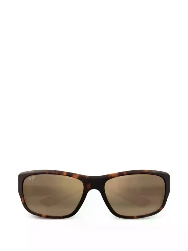 Maui Jim Ma'ukele Rectangular-frame Sunglasses - Brown