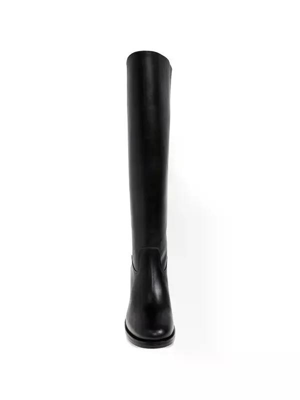 A.p.c. Block-heel Leather Knee-high Boots