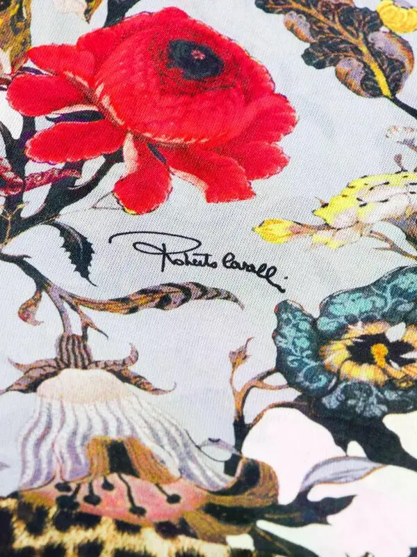 Roberto Cavalli Floral-print Scarf