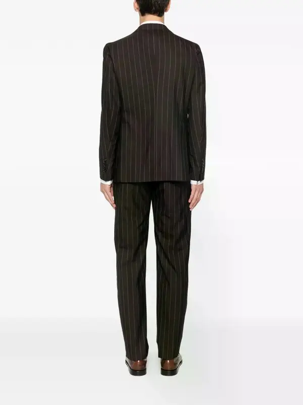 Tagliatore Pinstripe-pattern Suit - Brown