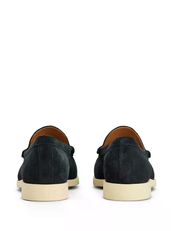TOD'S Suede Penny Loafers - Blue