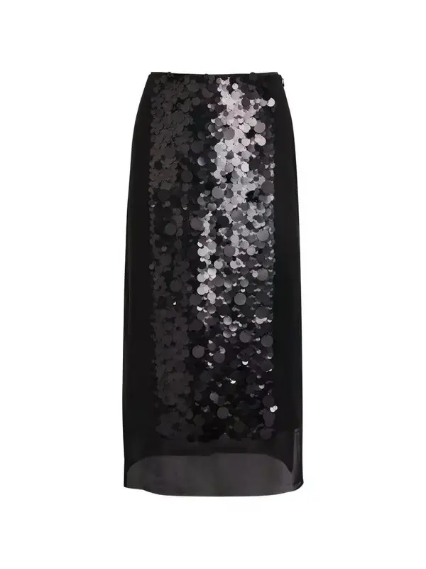 JOSEPH Sequin-embellished Midi Skirt - Black