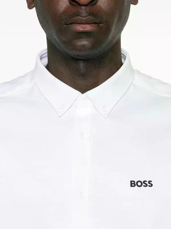 BOSS Regular-fit Shirt In Cotton Jersey - White