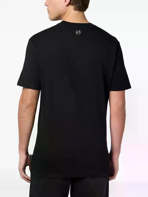 Philipp Plein Round-neck Printed T-shirt - Black