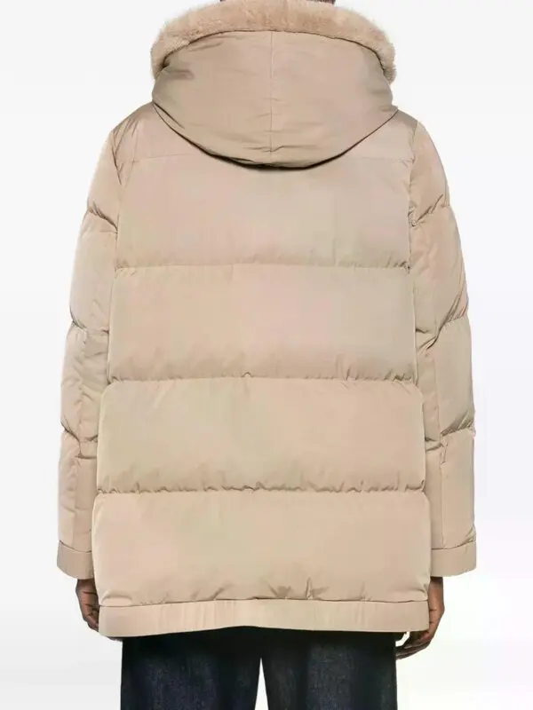 LOU ANDREA Hooded Zip-fastening Coat