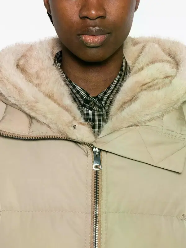 LOU ANDREA Hooded Zip-fastening Coat