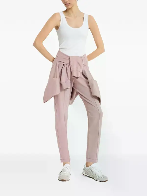 Brunello Cucinelli Drawstring Track Pants - Pink