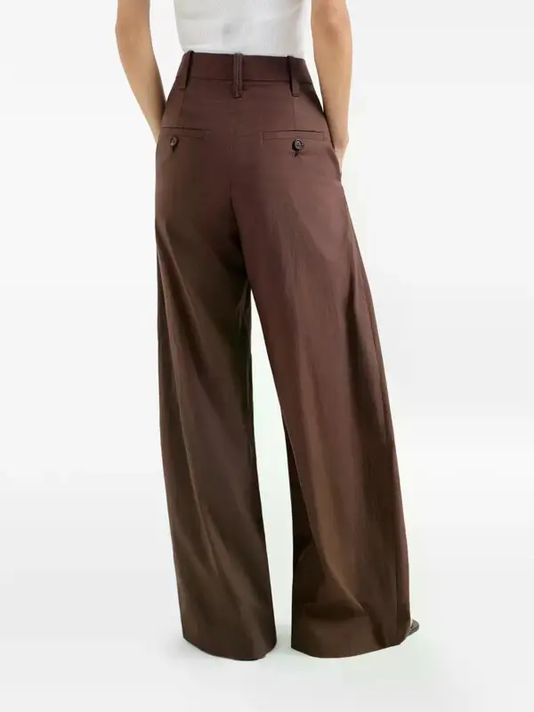 Brunello Cucinelli Poplin Palazzo Pants